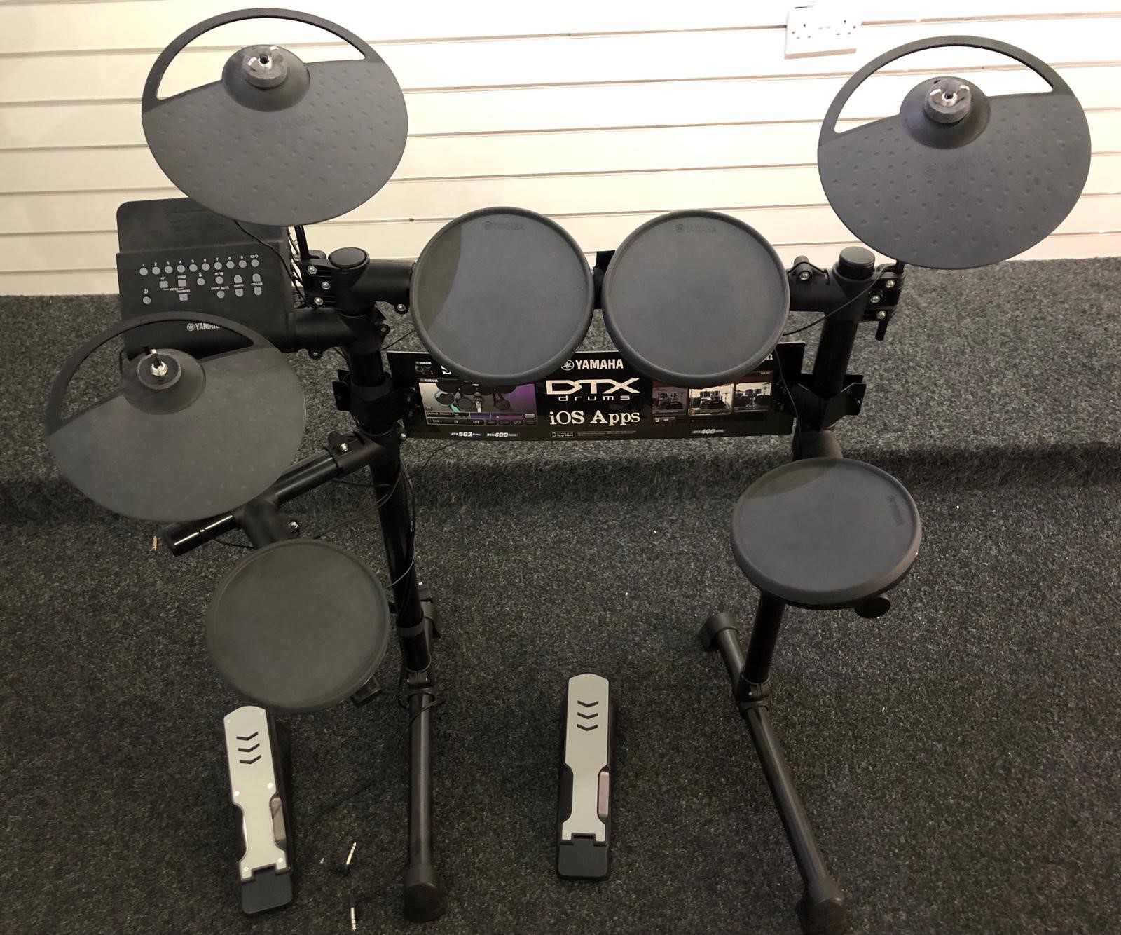 HW Audio:. Yamaha Dtx400k Electronic Digital Drum Kit, Ex Demo