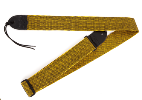 HW Audio:. Fender 2" F Tweed Cotton Guitar Strap, Gold/Black