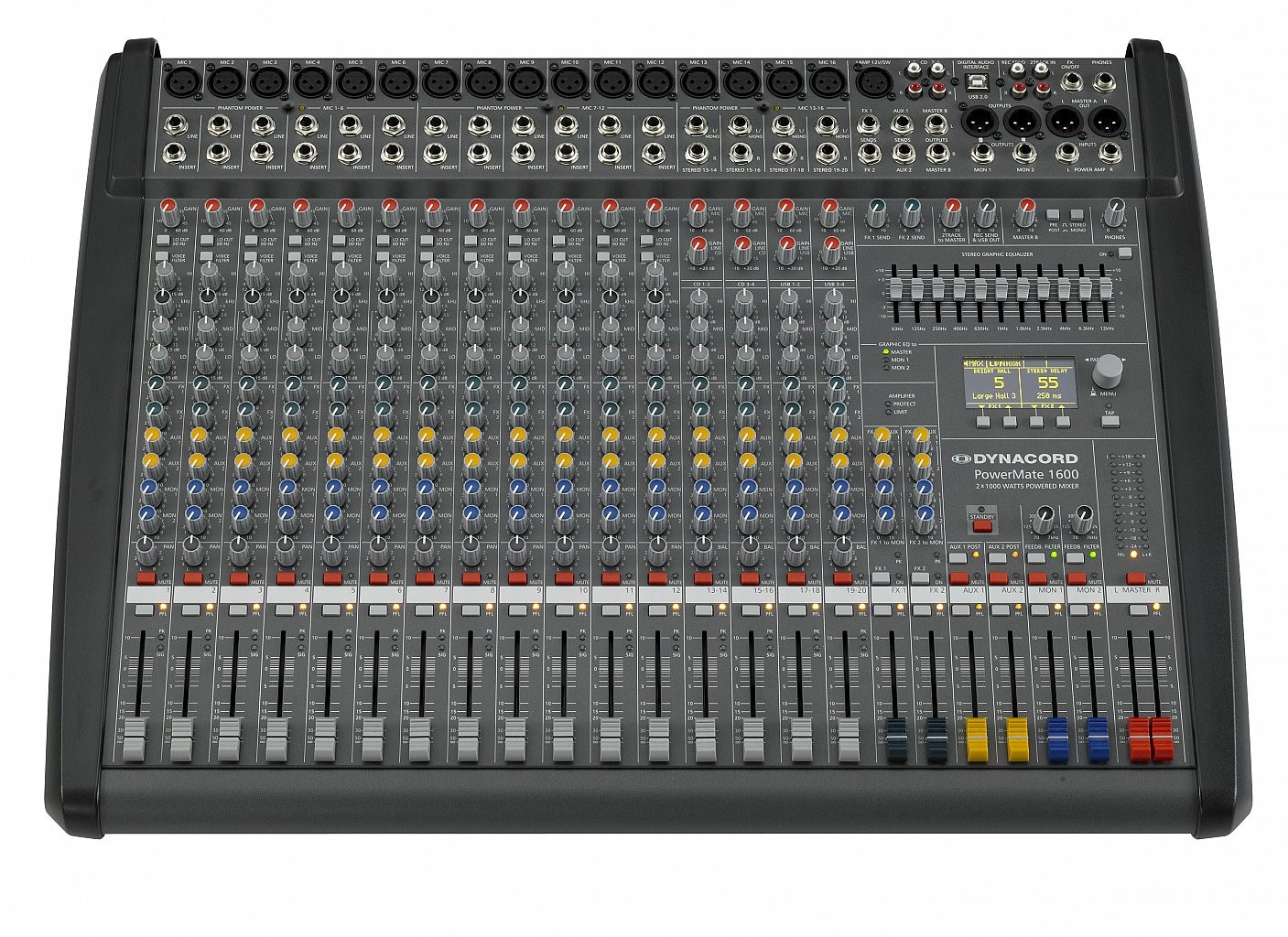 HW Audio:. Dynacord Powermate 1600-3 Mk3 2000w Powered Mixer