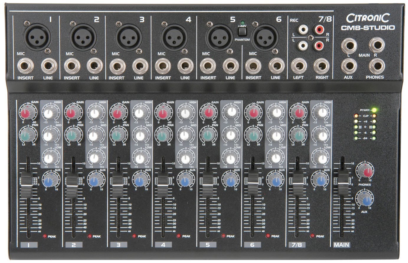 HW Audio:. Citronic Cm8-Live Compact Mixer 170.802