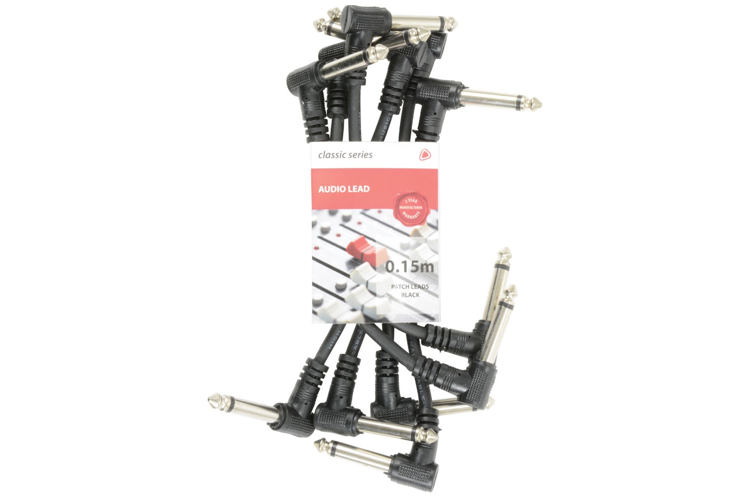 HW Audio:. Chord Classic Patch cable / lead 0.5m Black 6 Pack