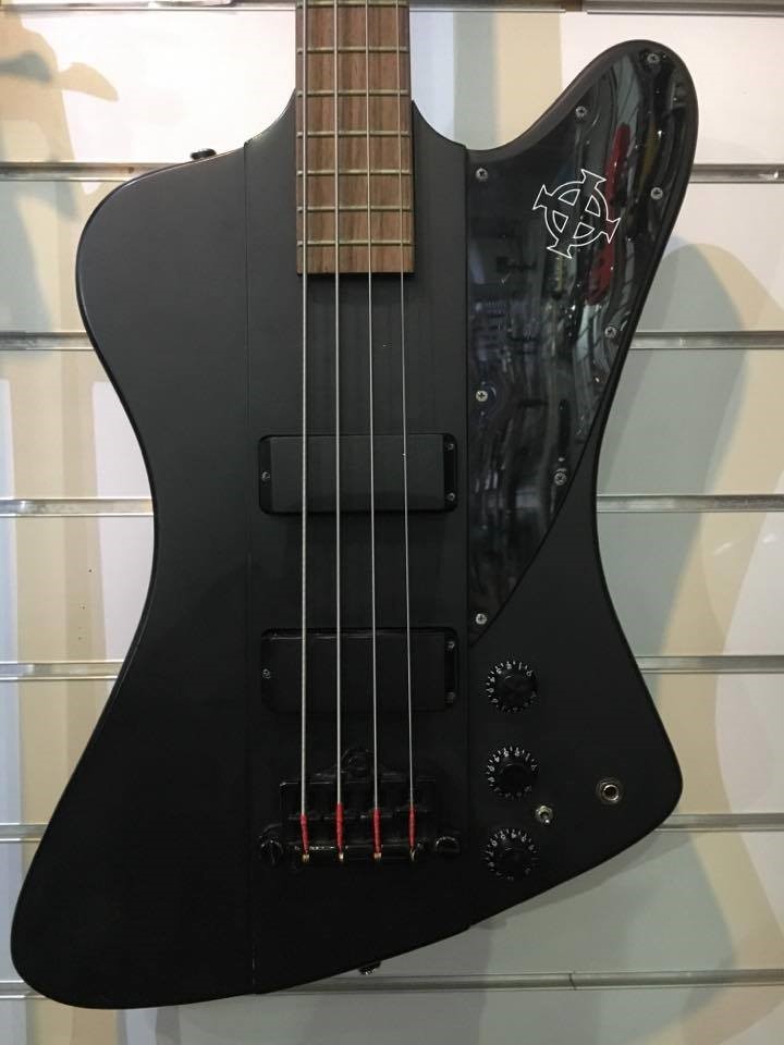 HW Audio:. Epiphone Thunderbird IV Bass, Goth - Used, Matte Black