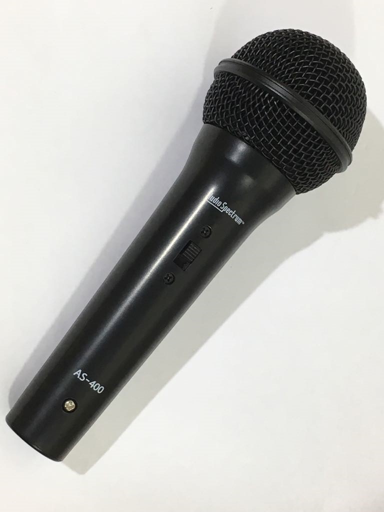 HW Audio:. Audio Spectrum AS400 Dynamic Microphone, With Case and Lead