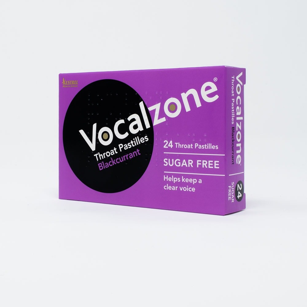 HW Audio:. Vocalzone Throat Pastille, Blackcurrant