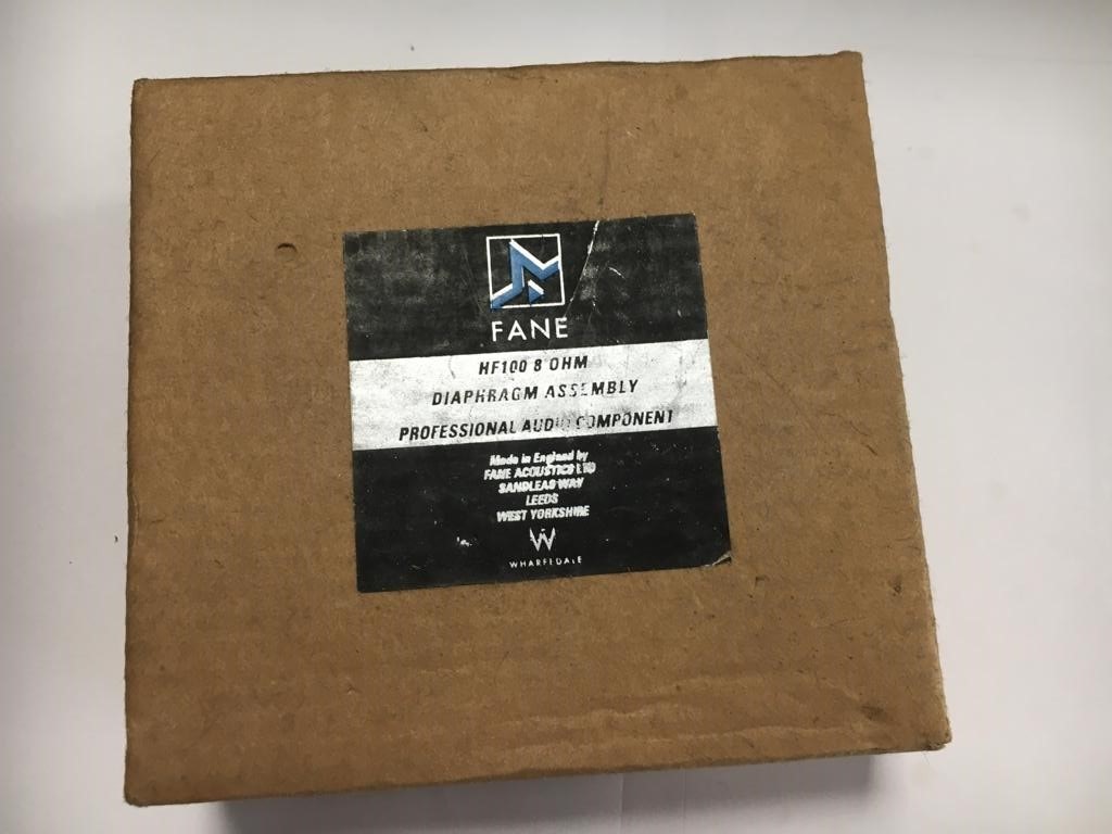HW Audio:. Fane HF100 8 Ohm Tweeter Diaphragm, New Old Stock
