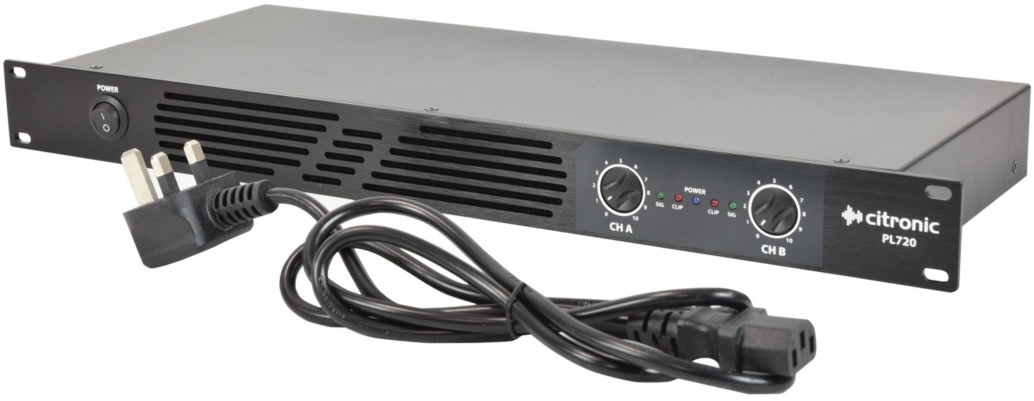 HW Audio:. Citronic PL1080 Class D Amp 1U 2 X 540W (172.112UK), New Stock