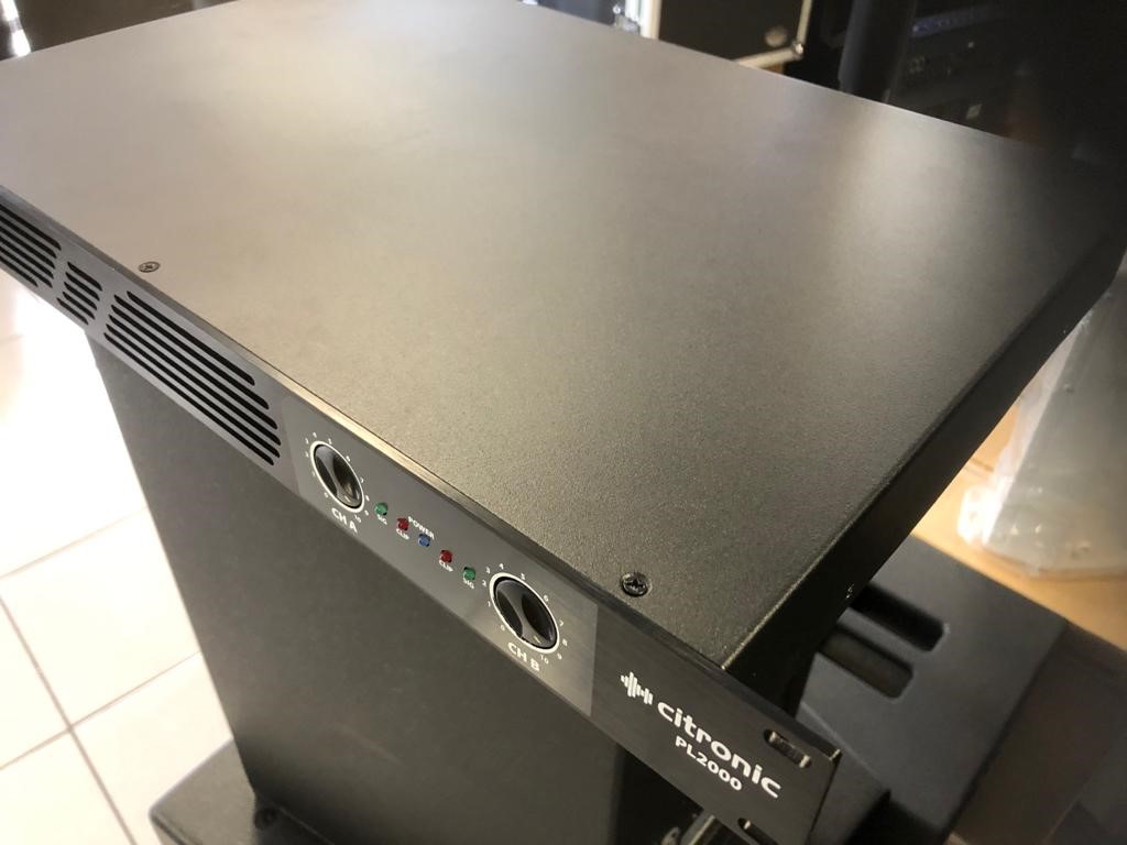 HW Audio:. Citronic PL2000, 1U Amplifier, 2 X 1000, Ex Display
