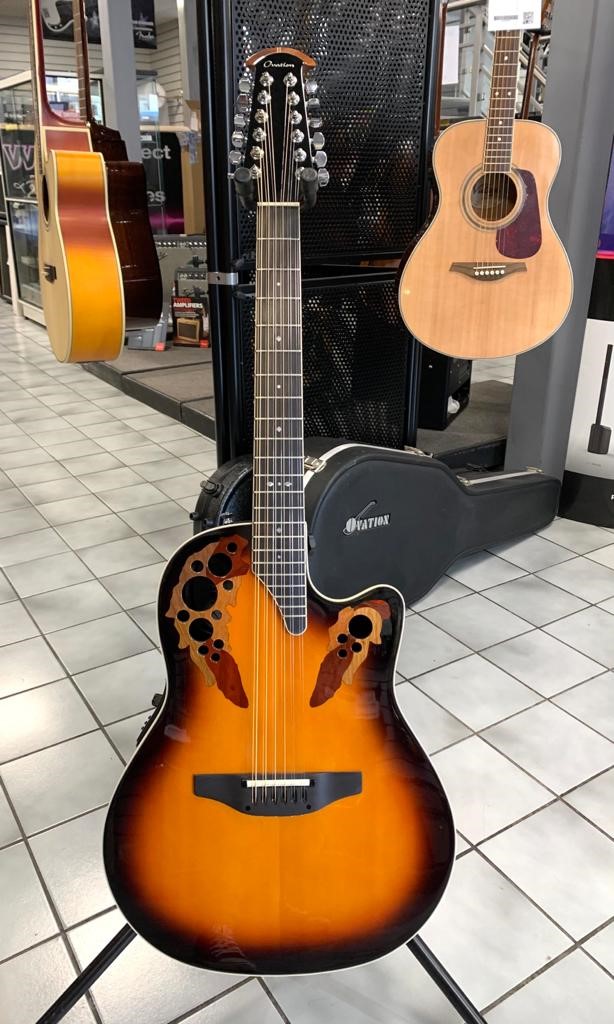 HW Audio:. Ovation 2758ax 12 String with Case - Used, Sunburst