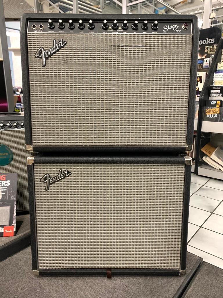 HW Audio:. Fender Stage 100 Combo and 1x12 Extension Cab - Used, Black