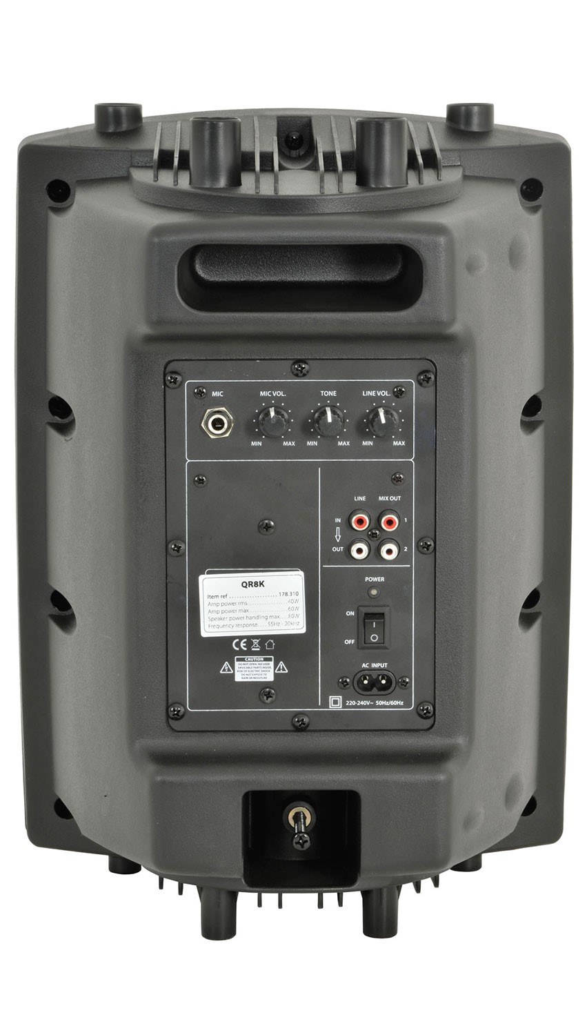 HW Audio:. Qtx QR8 K Series Active Moulded Speaker Cabinet, 178.310, Ex ...