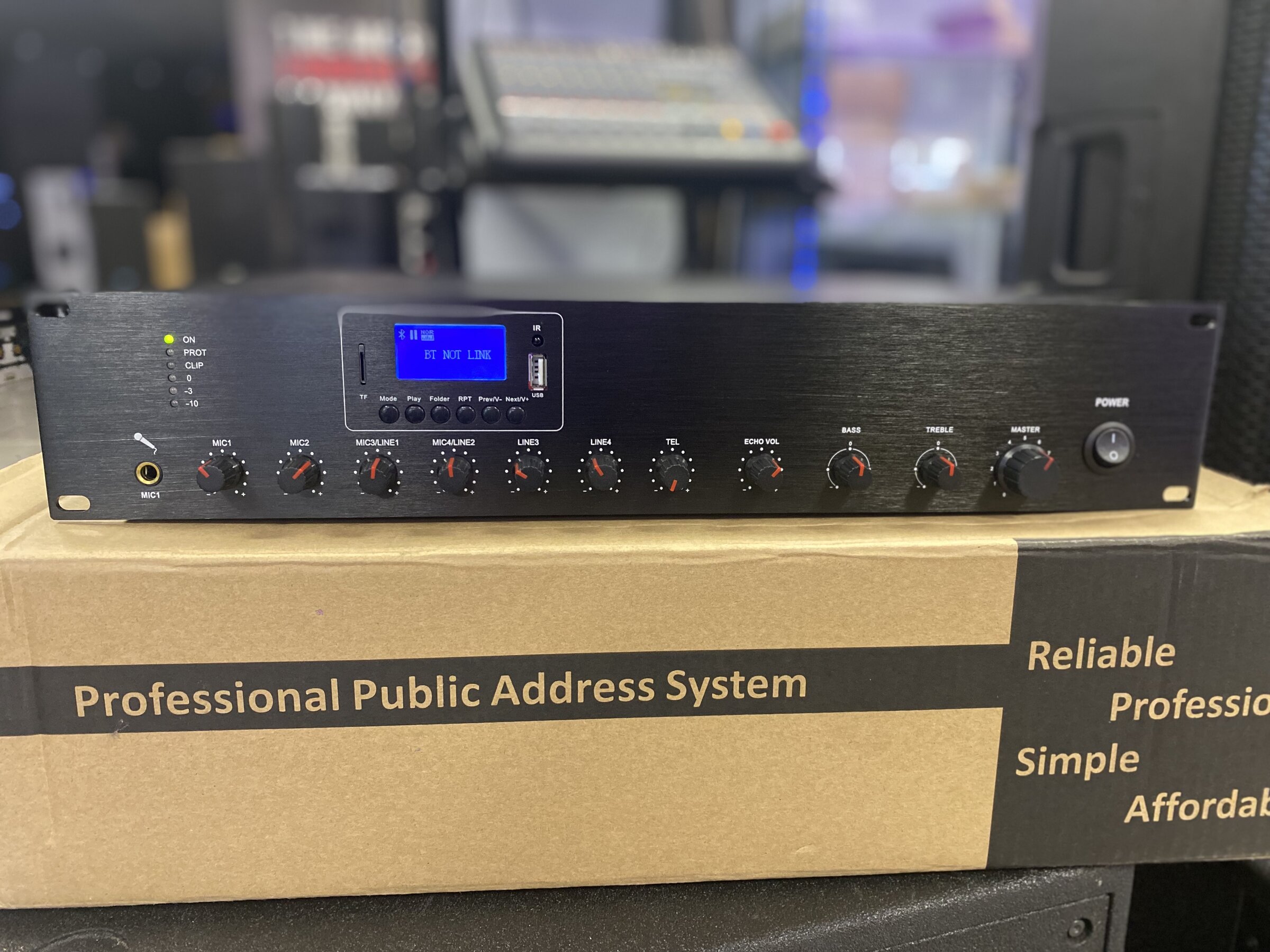 HW Audio:. Professional 100v Line PA Amplifier With Echo, Ideal For Mosque