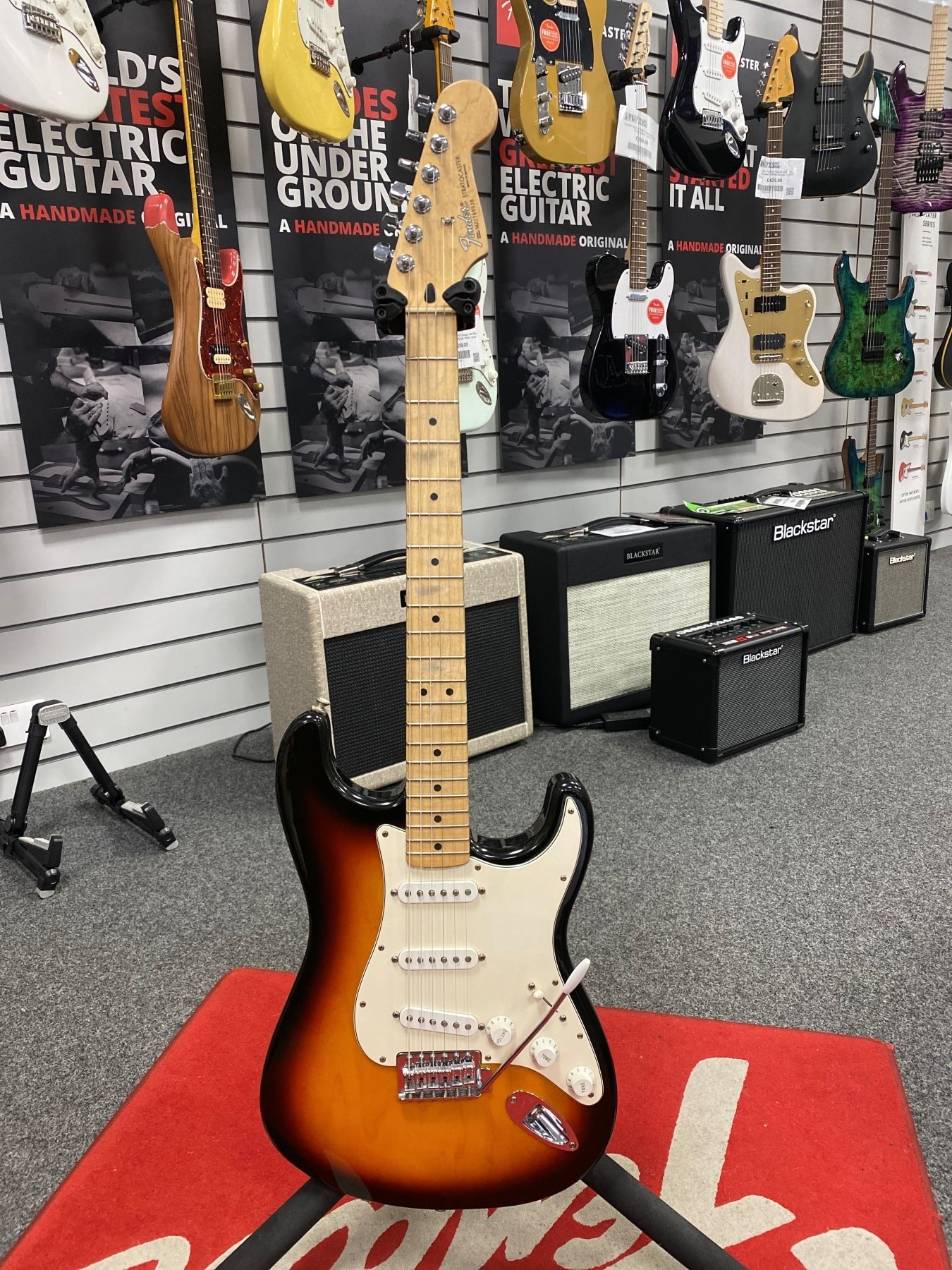 HW Audio:. Fender Mexican Standard Stratocaster - Used, Sunburst, Maple
