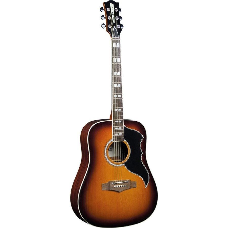 HW Audio:. Eko Ranger VI Dreadnought Acoustic, Honey Burst