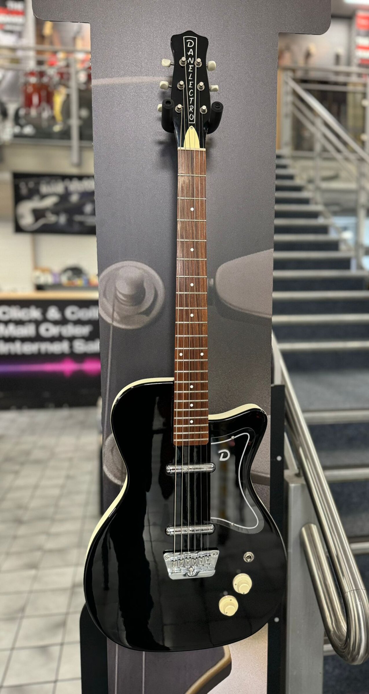 HW Audio:. Danelectro 57 Guitar - Used, Limo Black