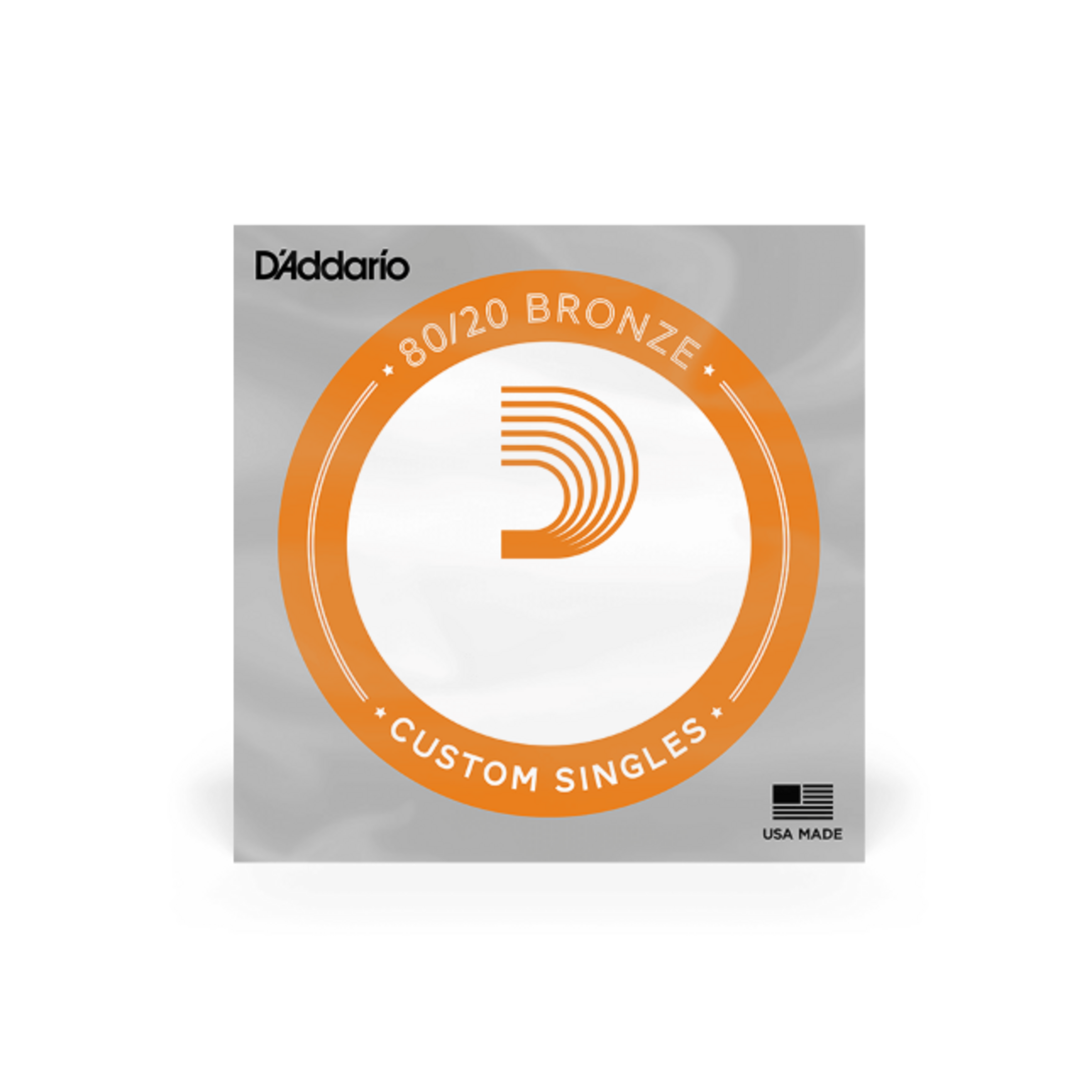 HW Audio:. D'addario 80/20 Bronze Wound Single String, 0.035