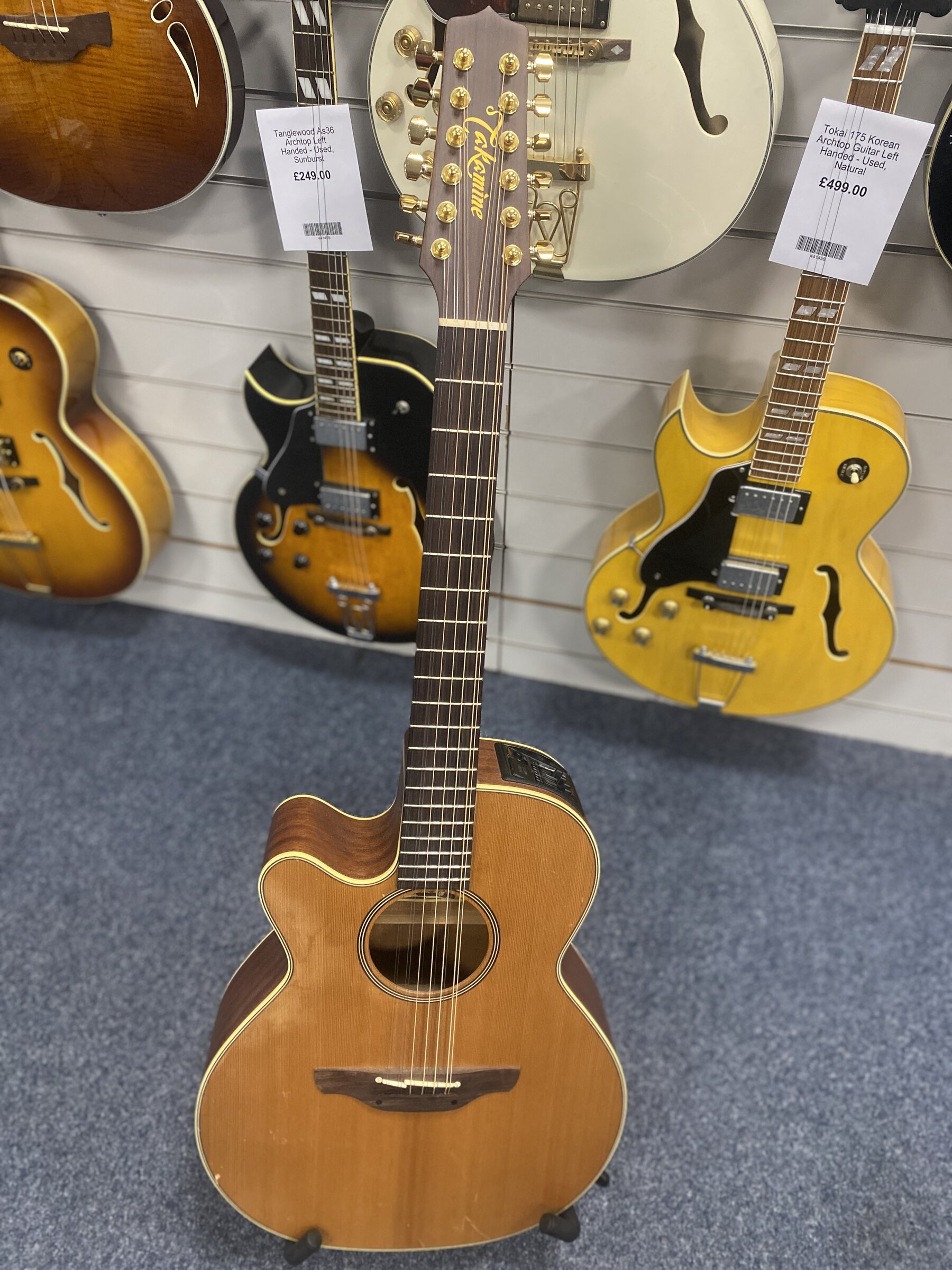 HW Audio:. Takamine Japanese Ean40c Electro 12 String Left Handed ...