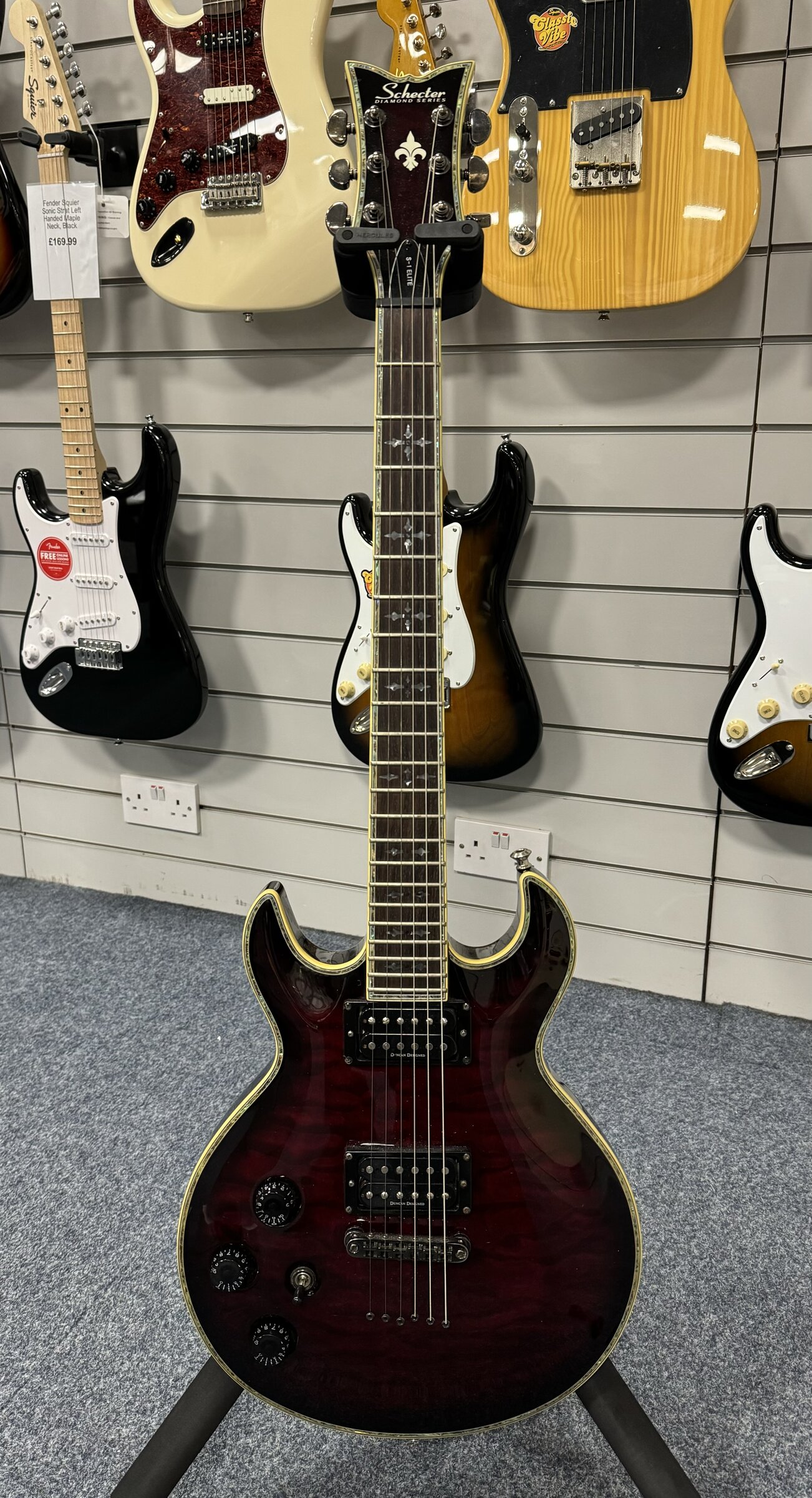 HW Audio:. Schecter S1 Elite Left Handed Electric Guitar - Used ...