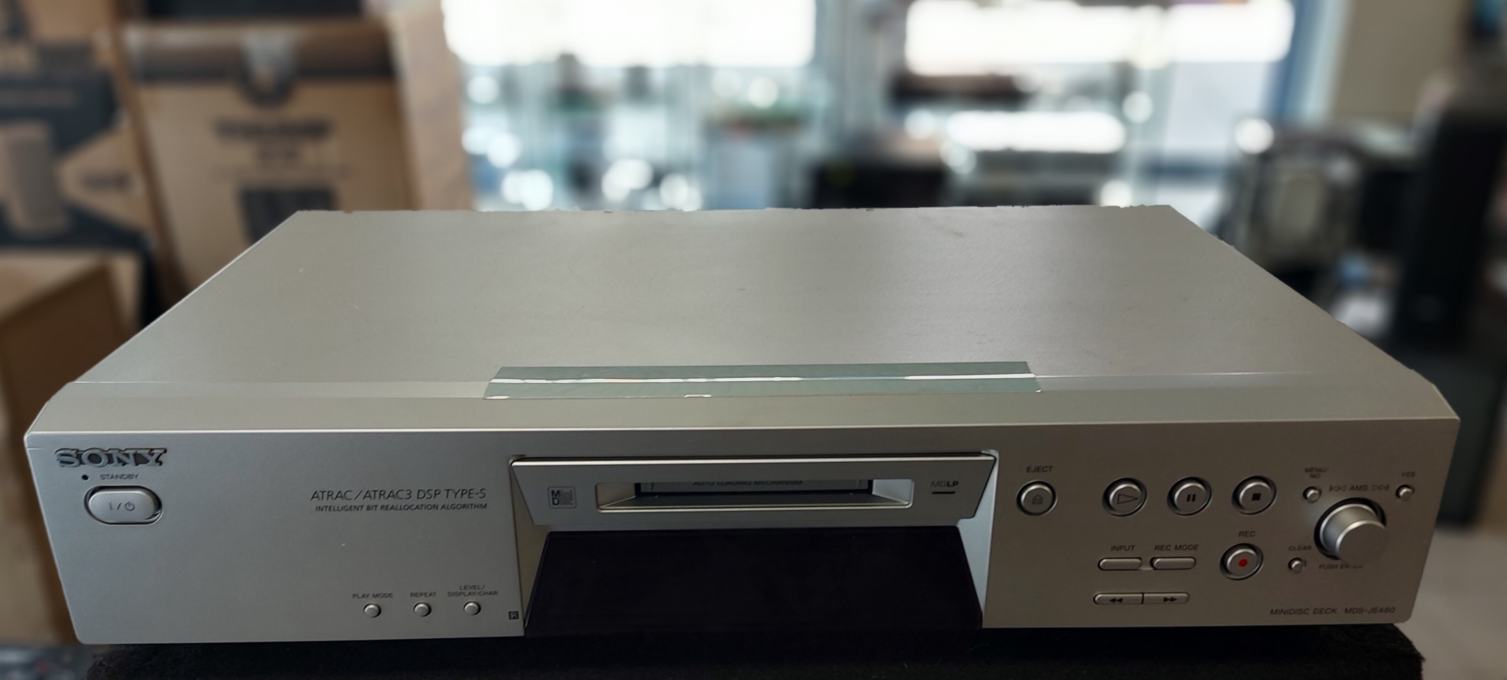 HW Audio:. Sony MDS-480 Mini-Disc Deck No Remote- Used, Silver
