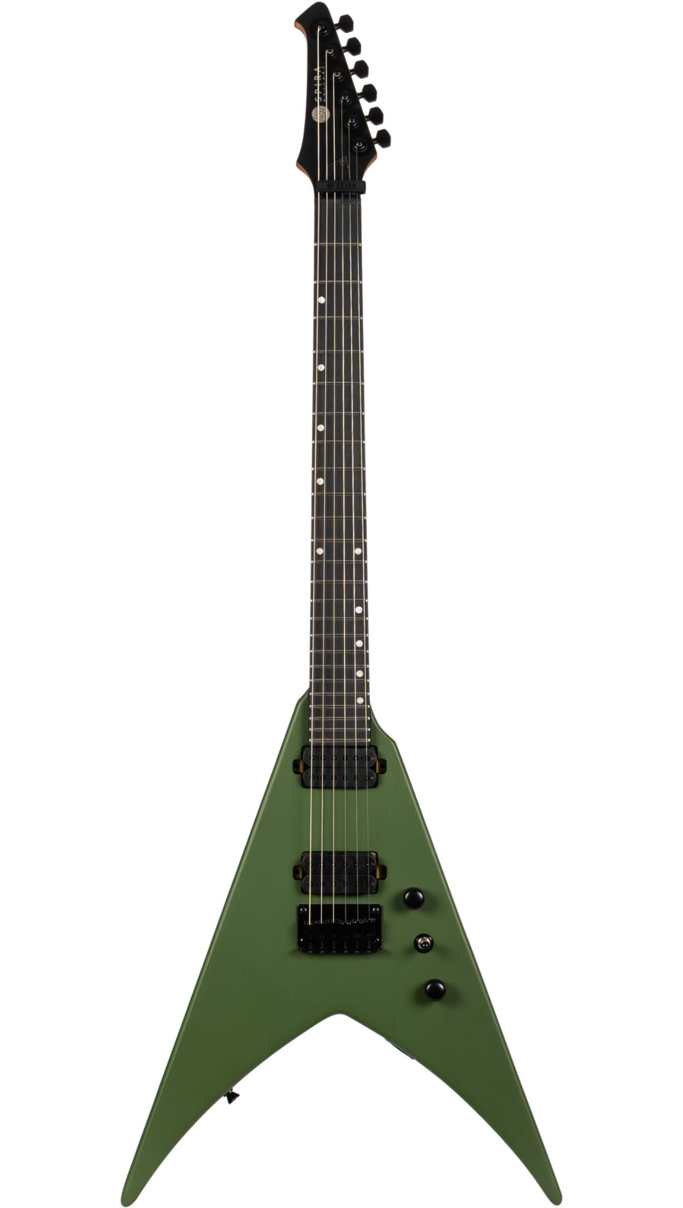 HW Audio:. Spira V-400 Electric V Guitar, Satin Green